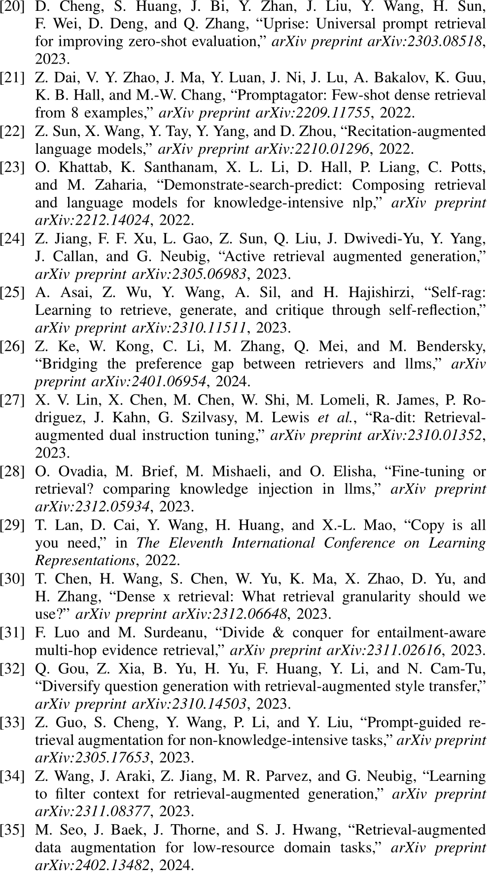 Retrieval Augmented Generation For Large Language Models A Survey Bytez