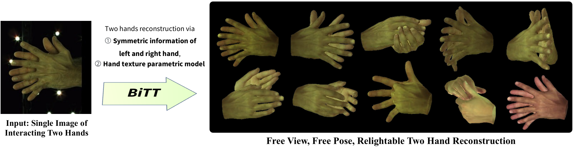 BiTT: Bi-directional Texture Reconstruction of Interacting Two Hands ...
